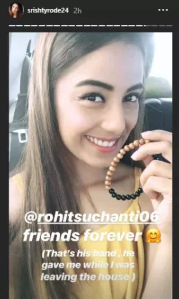 Bigg Boss 12: Srishty Rode shares the special gift from Rohit Suchanti ...