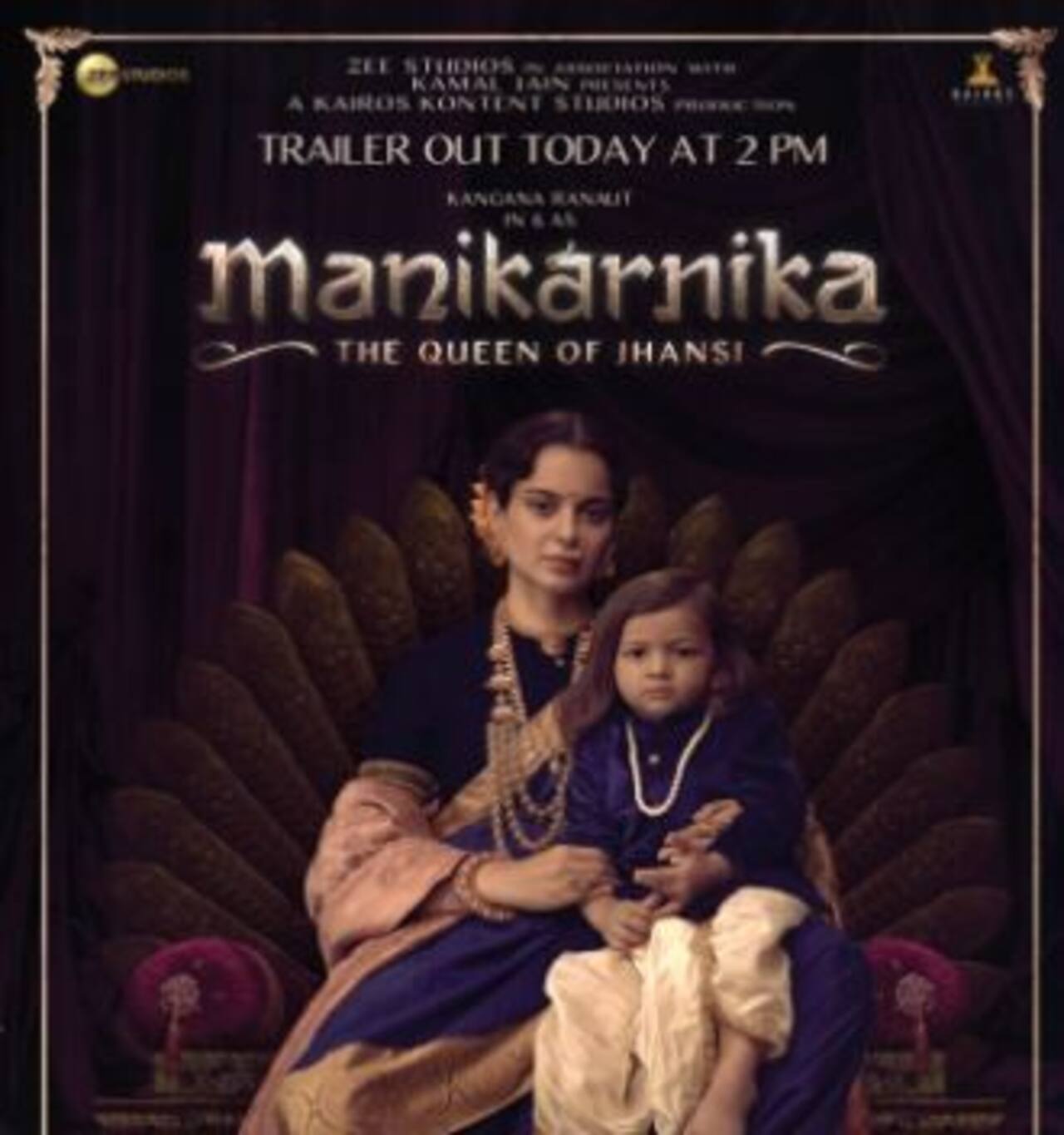 Kangana Ranaut looks every inch a regal matriarch as she poses with ...