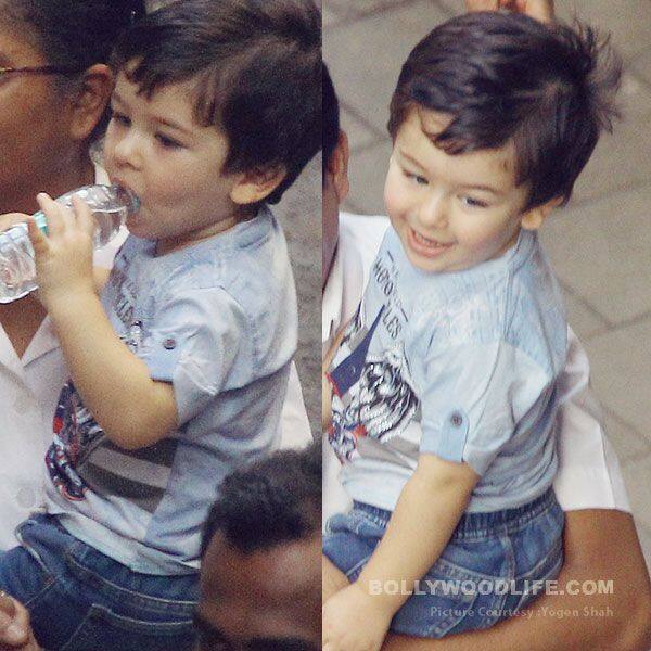 Taimur drops by on the sets of papa Saif Ali Khan's Sacred Games and he ...