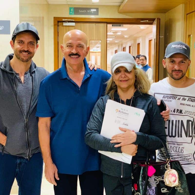 'Can't stop. Won't stop,' tweets Hrithik Roshan as Rakesh Roshan walks ...