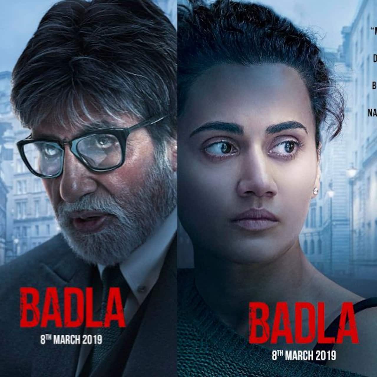 Badla Posters Out! Amitabh Bachchan and Taapsee Pannu's look has left ...