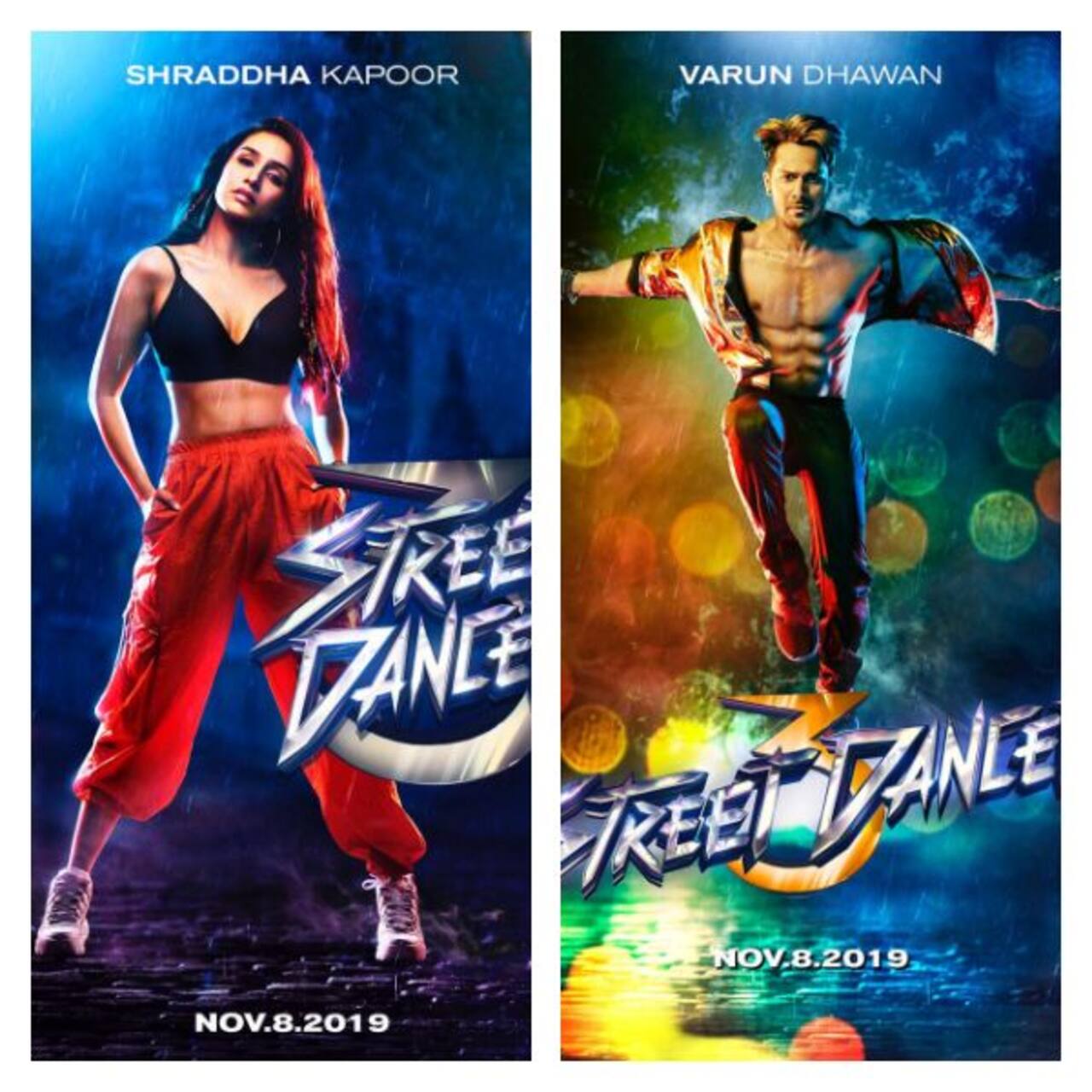 Street Dancer FIRST POSTERS OUT! Varun Dhawan and Shraddha Kapoor are ...
