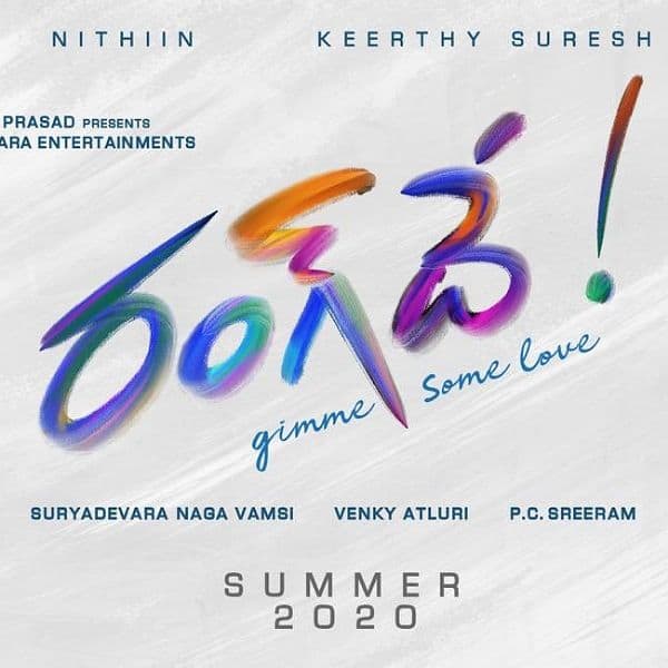Nithiin and Keerthy Suresh pair up for Venky Atluri's next titled Rang ...