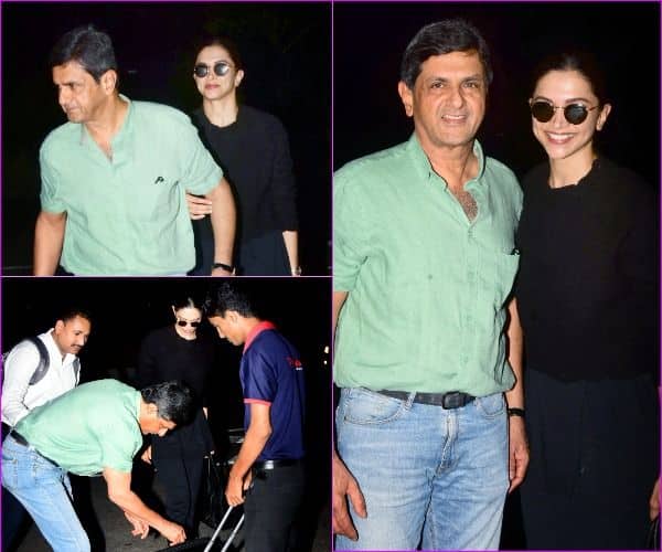 Deepika Padukone and her father Prakash Padukone snapped at airport ...