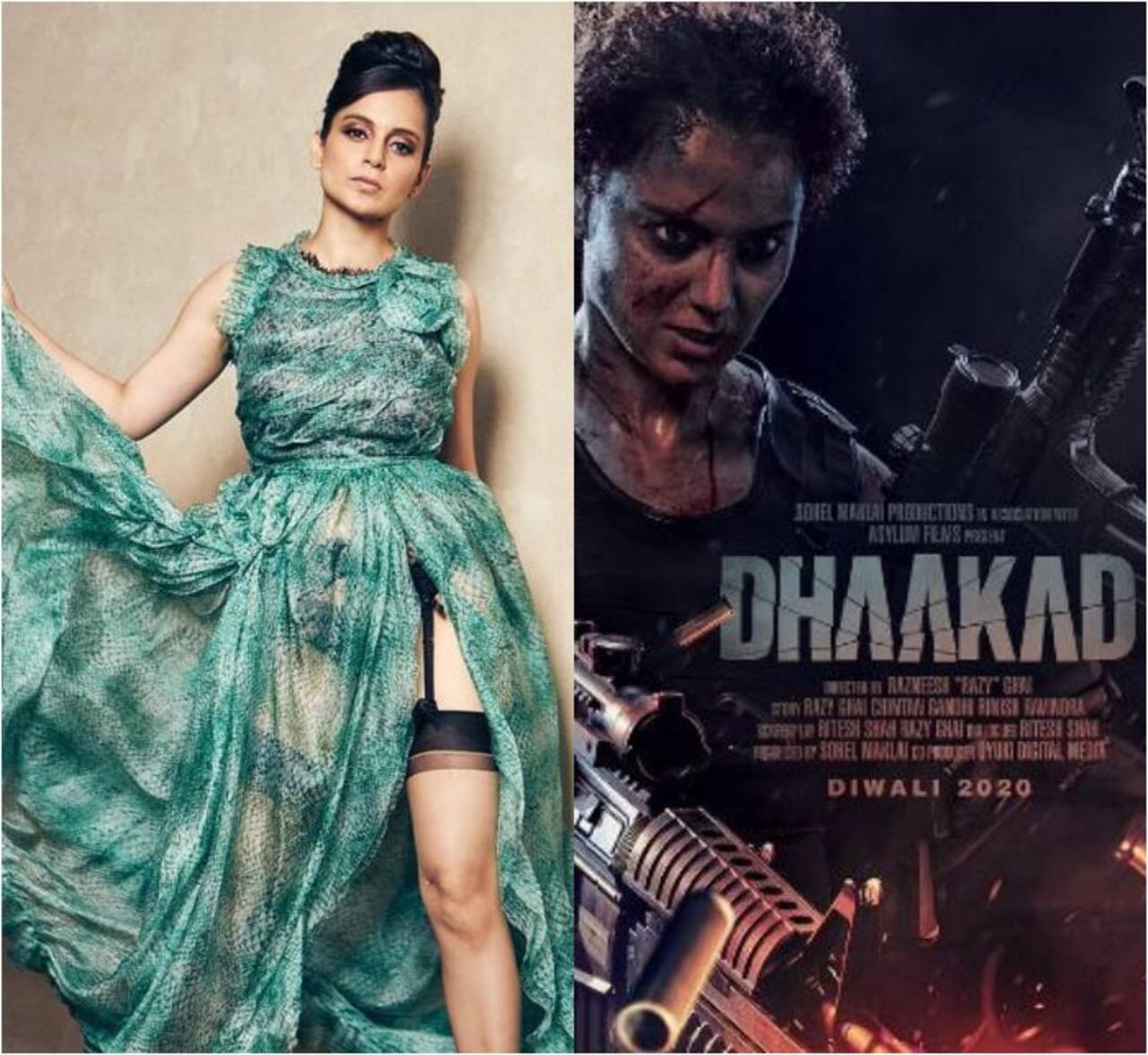 Dhaakad new poster: Kangana Ranaut's all guns blazing look is fierce ...