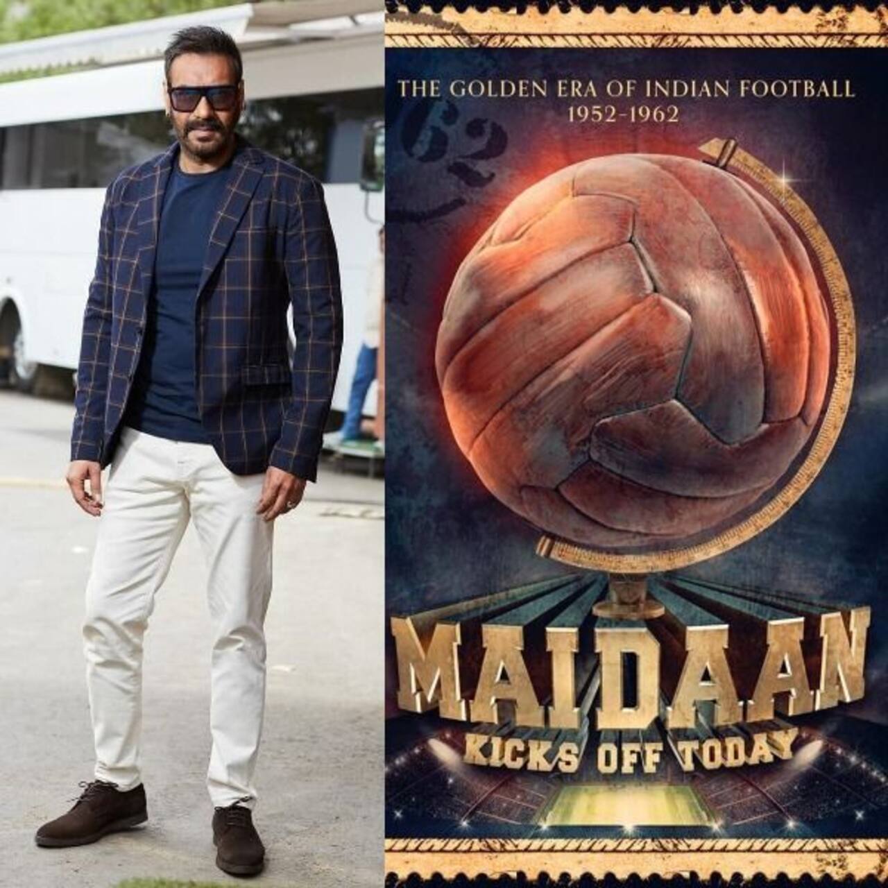 Ajay Devgn kick-starts the shooting of Maidaan, will essay the role of ...