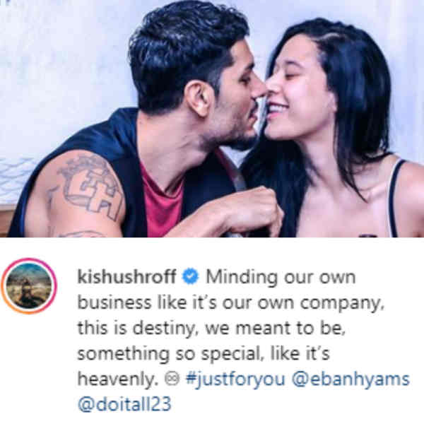Krishna Shroff shares her romantic pics with Eban Hyams on Instagram ...
