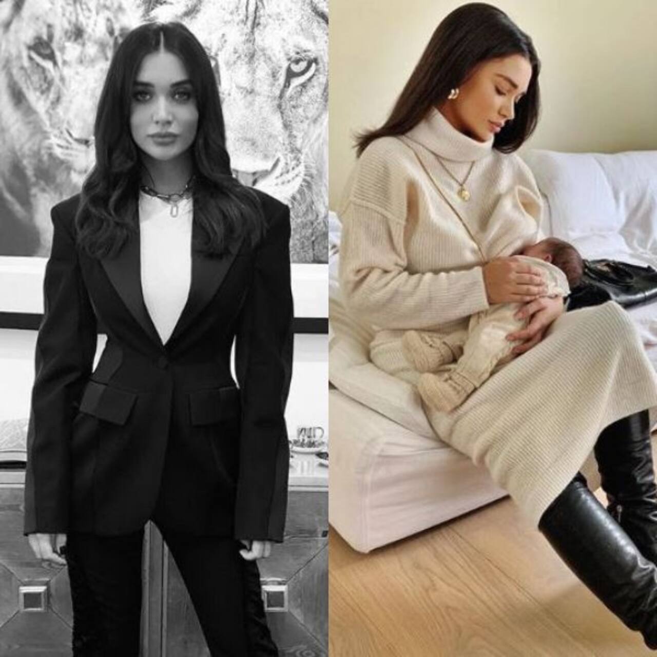 Amy Jackson's post pregnancy look is unbelievable feel her friends