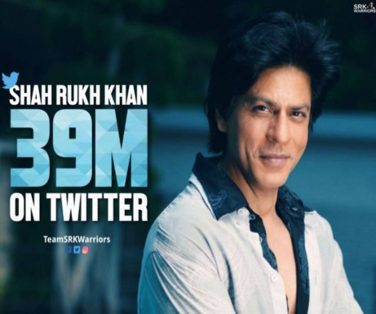 Shah Rukh Khan touches 39 million followers on Twitter