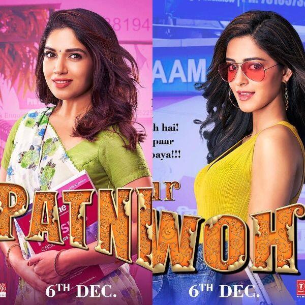 Pati Patni Aur Woh posters: After Kartik Aaryan, Bhumi Pednekar and Ananya Panday reveal their ...