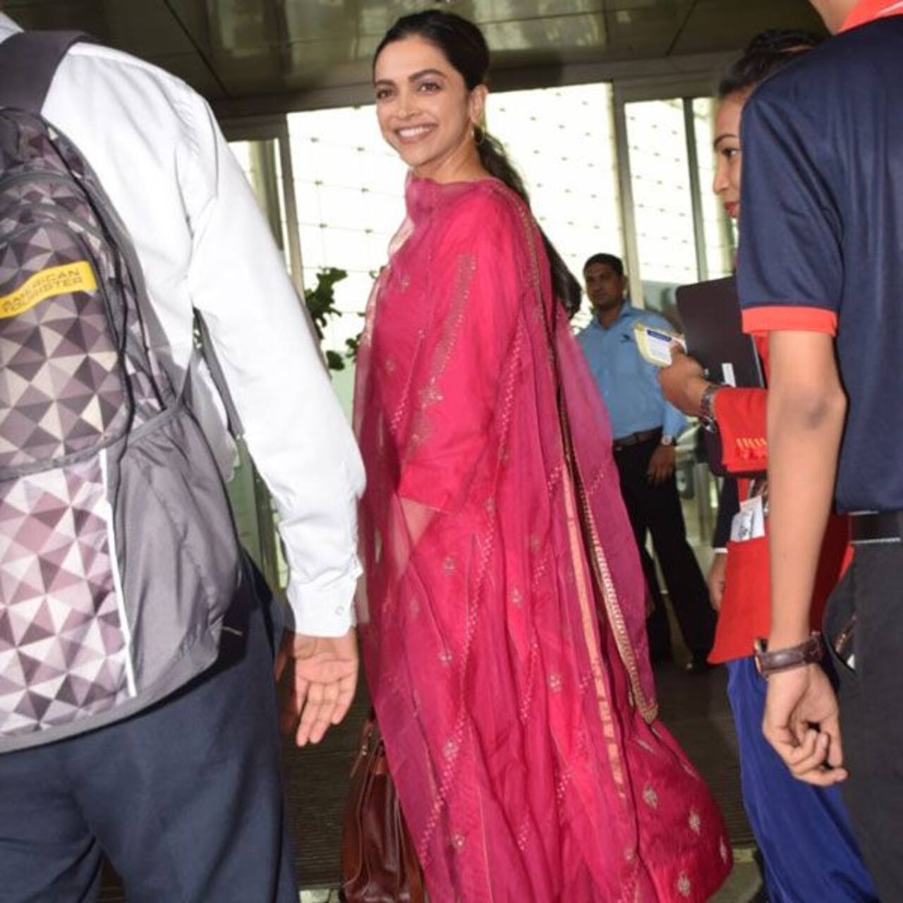 Deepika Padukone spotted at the MUMBAI airport