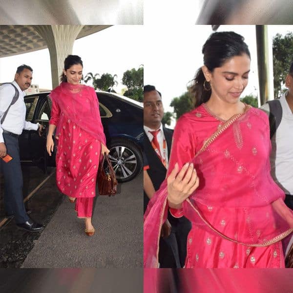 Deepika Padukone spotted at the MUMBAI airport