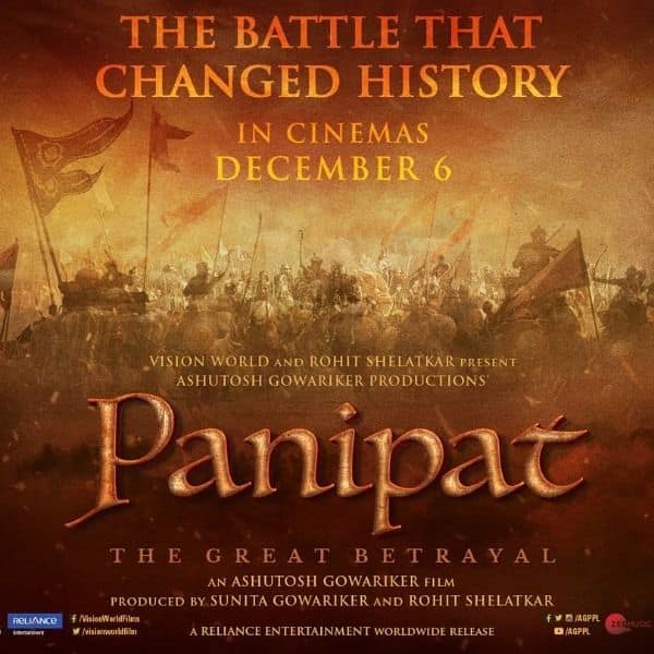 Panipat FIRST poster: Arjun Kapoor shares a peek of the 'battle that ...