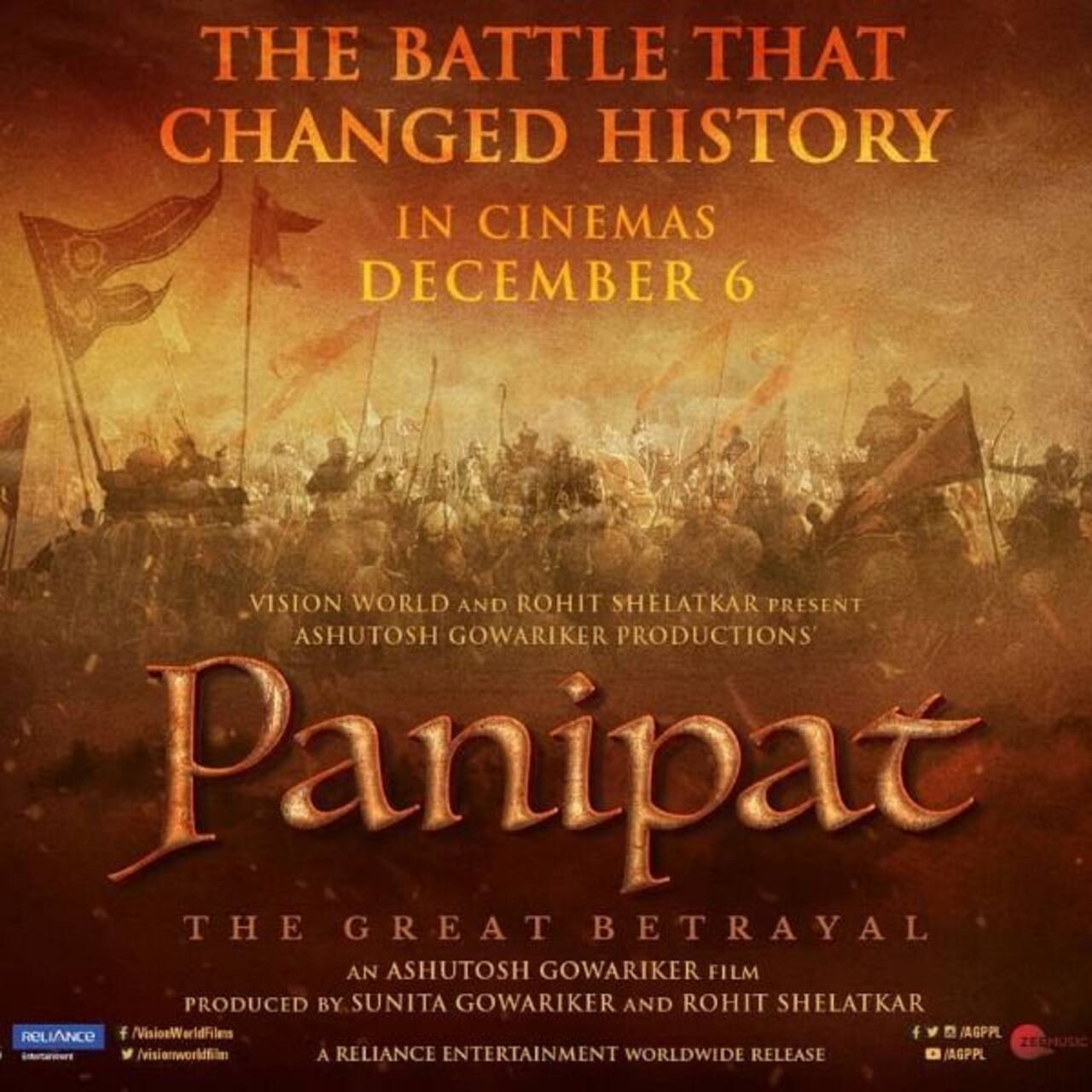 Panipat FIRST poster: Arjun Kapoor shares a peek of the 'battle that ...