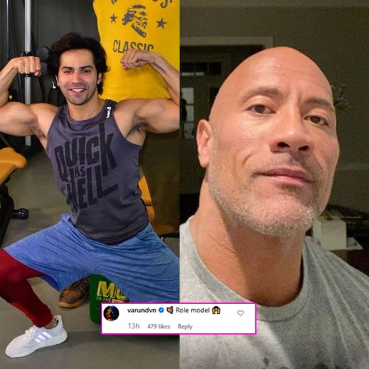 Varun Dhawan Comments Role Model on Dwayne Johnson The Rock’s post