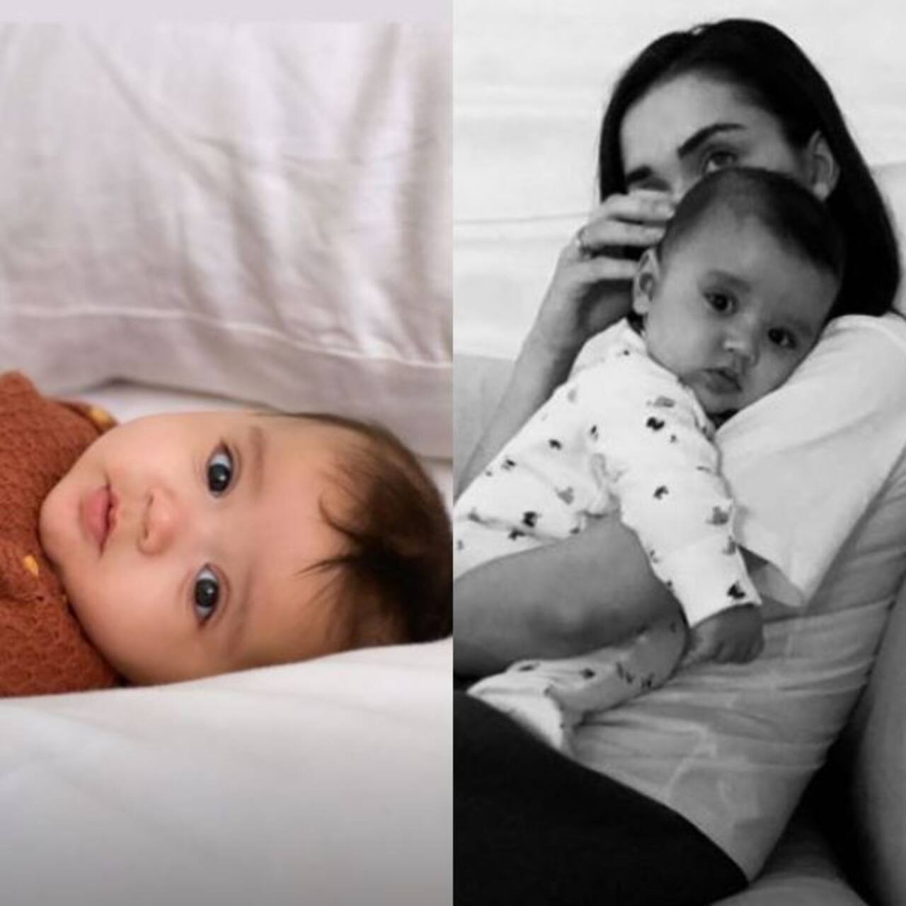 Amy Jackson's baby boy Andreas will make you melt with his wide stare ...
