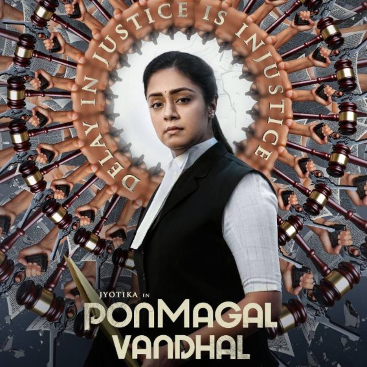 Ponmagal Vandhal SECOND LOOK: Jyothika looks fierce in the new poster ...