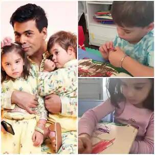 Karan Johar's kids call him dirty, want him to have a bath