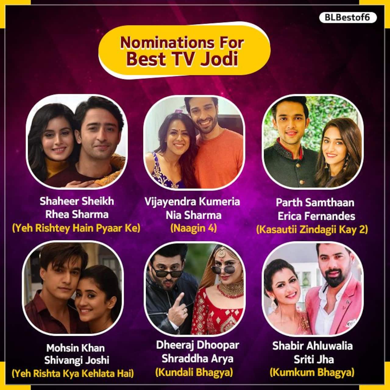 #BLBestOf6: Shaheer Sheikh-Rhea Sharma, Mohsin Khan-Shivangi Joshi ... #BLBestOf6: Shaheer Sheikh-Rhea Sharma, Mohsin Khan-Shivangi Joshi ...