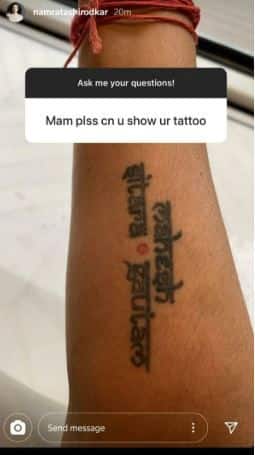 Namrata Shirodkar shows off her forearm tattoo that has Mahesh Babu ...