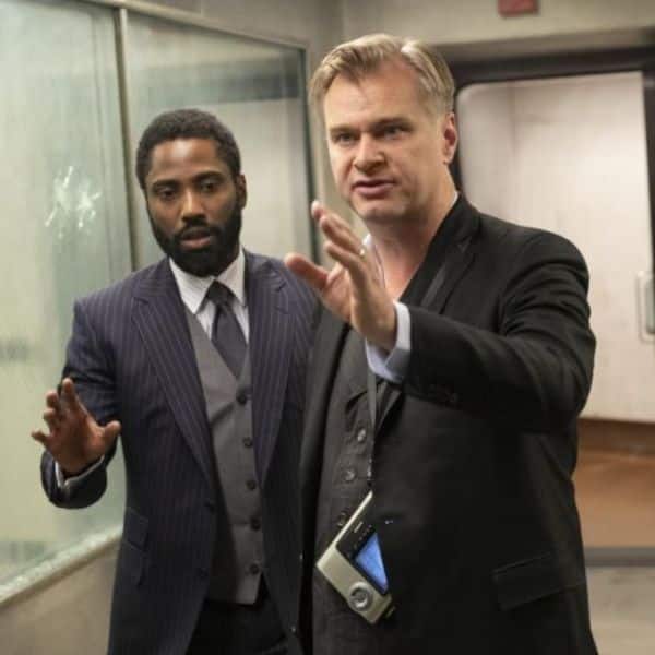 Tenet BTS footage: Christopher Nolan, John David Washington, Robert ...