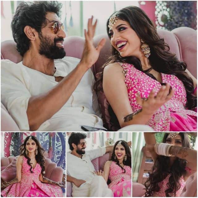 Rana Daggubati- Miheeka Bajaj Mehndi ceremony: Baahubali actor captured ...