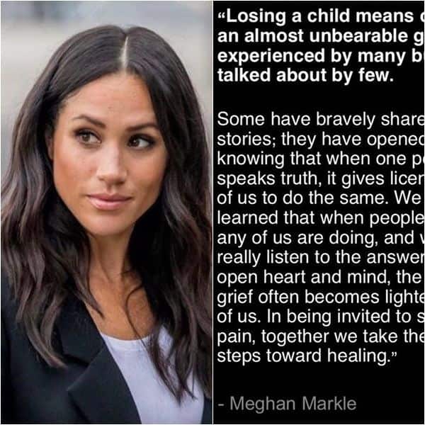 Meghan Markle shares her ordeal on suffering a miscarriage earlier this ...
