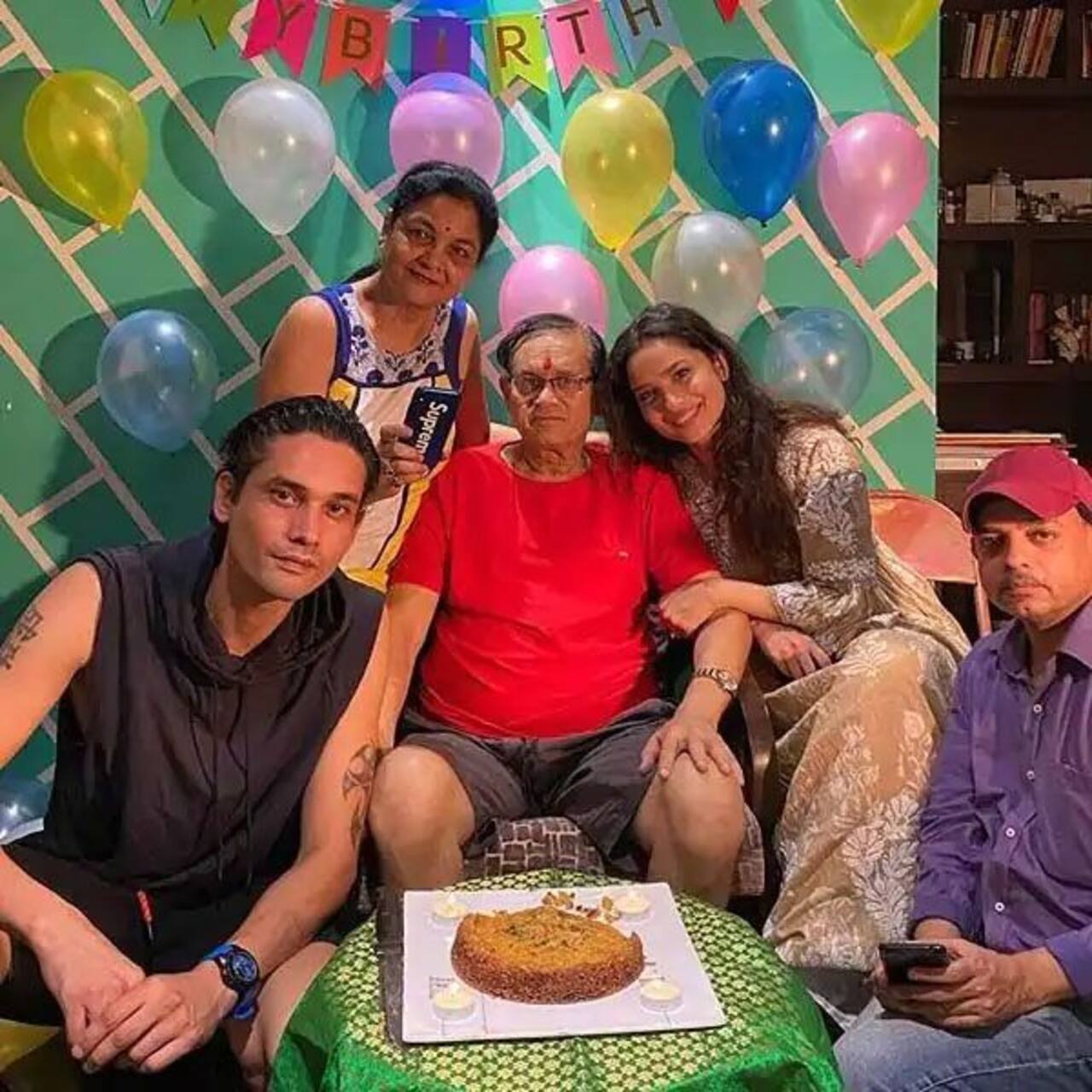 Ankita Lokhande celebrates dad, Shashikant's birthday, at home; her dog ...
