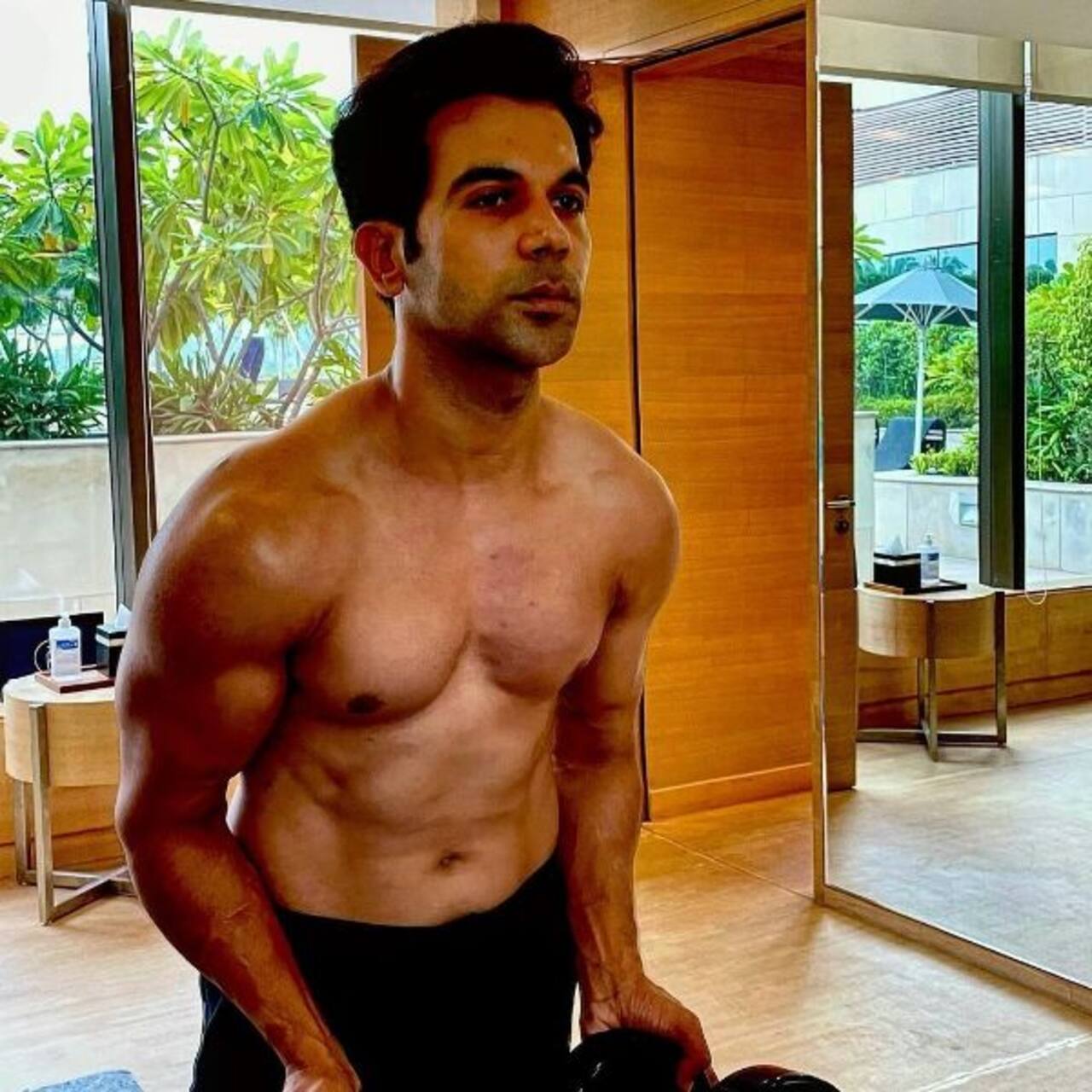Rajkummar Rao goes shirtless to flaunt his new muscular look for Badhaai Do