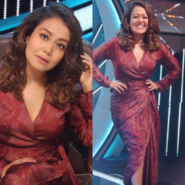 Neha Kakkar cannot stop gushing and blushing over her pretty outfit ...