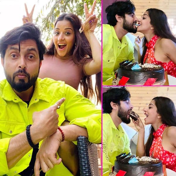 Monalisa ने पति Vikrant Singh Rajput के साथ रोमांटिक अंदाज में ...