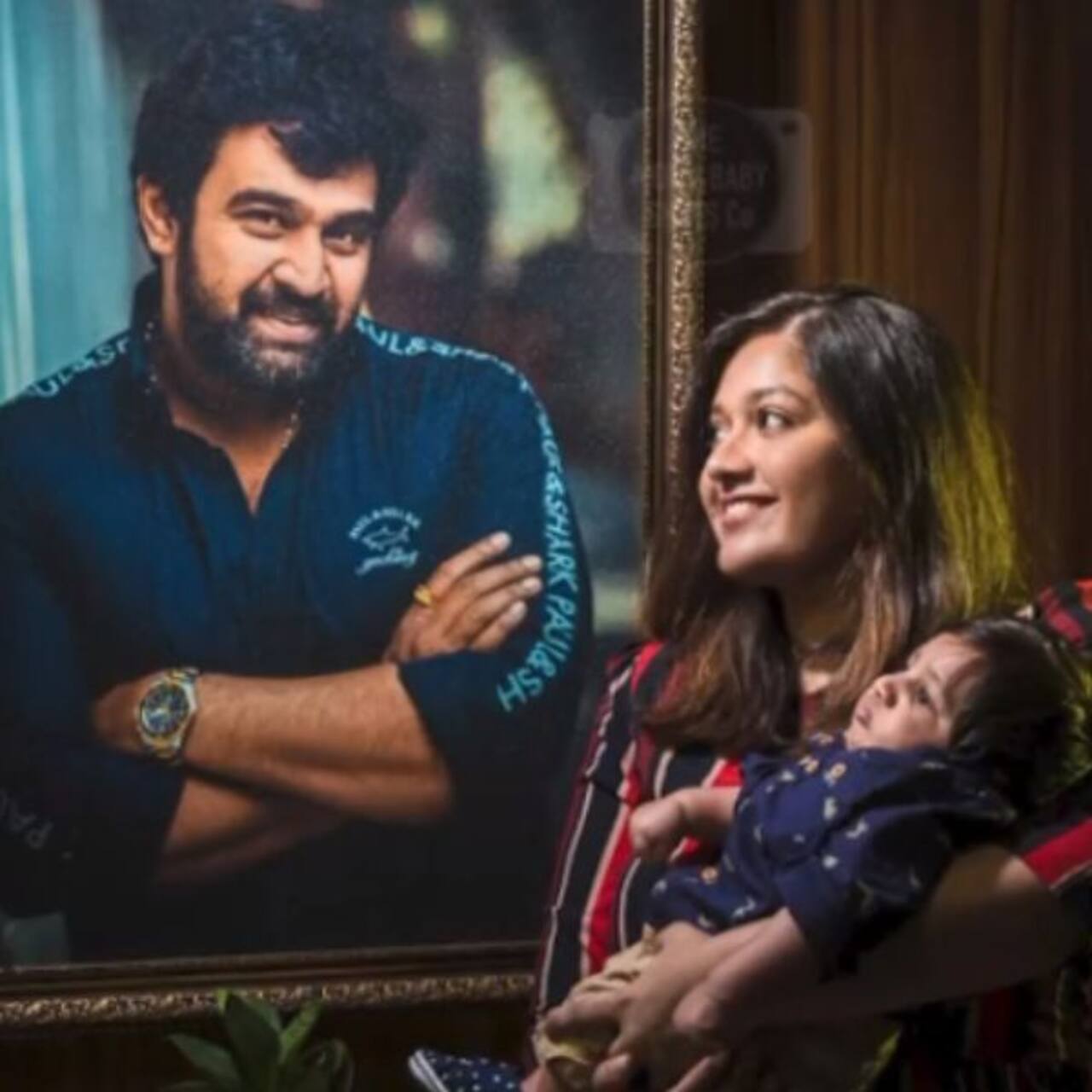 Meghana Raj Introduces Son Jr Chiranjeevi In A Grand Style Seems