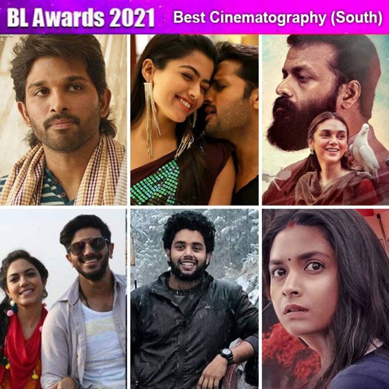 BollywoodLife.com Awards 2021 Best Cinematography (South): PS Vinod ...