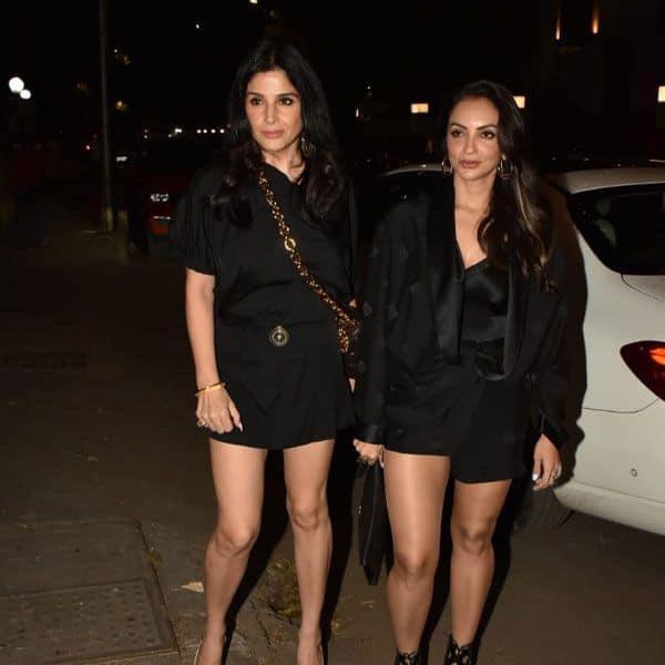 Ananya Panday, Malaika Arora, Karan Johar seen at Seema Khan's birthday ...