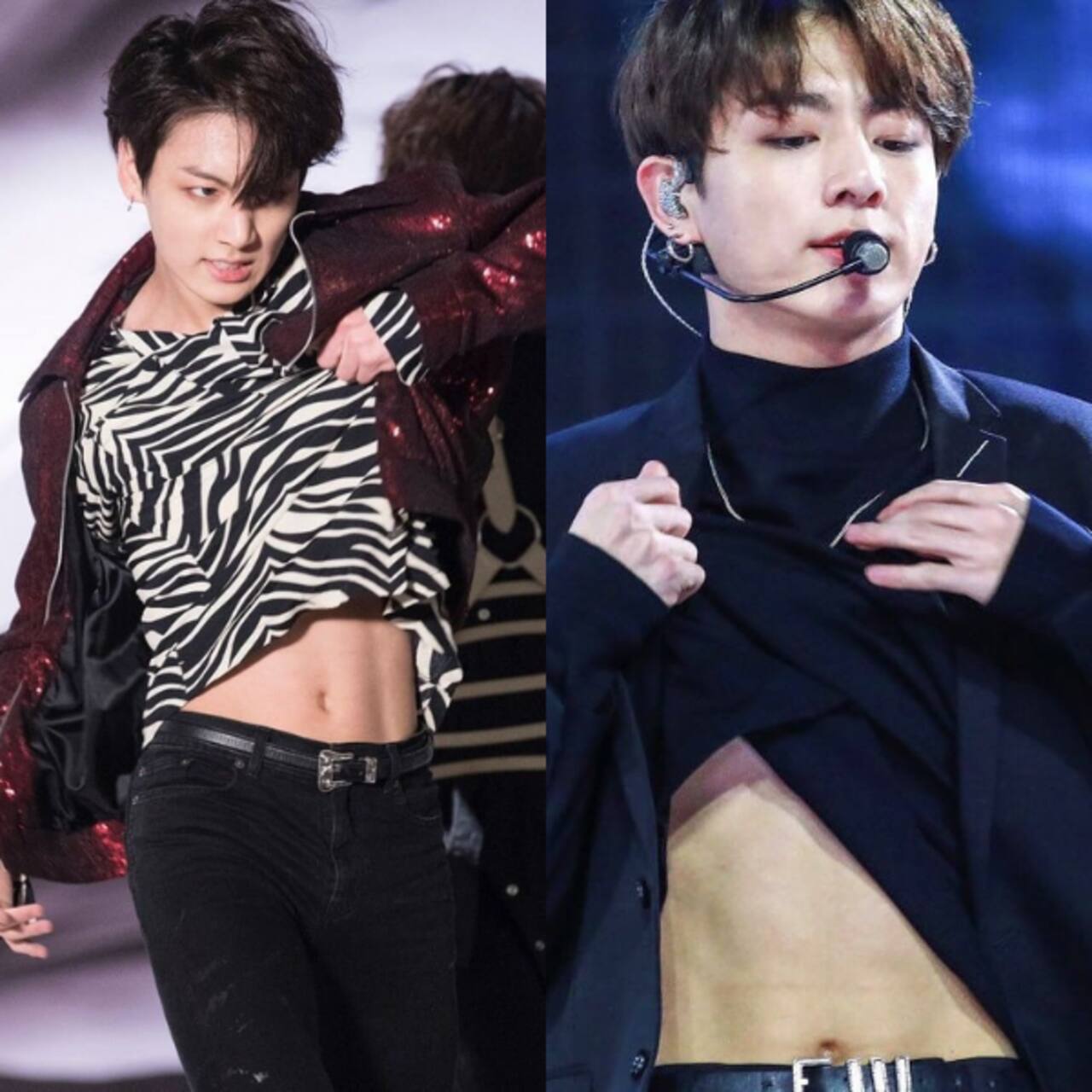BTS’ Jungkook LOVES to flaunt his abs on stage and we ain’t complaining ...