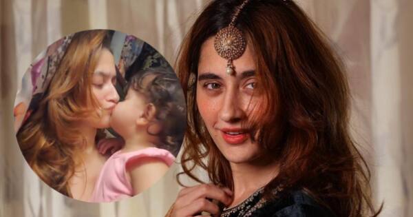 Sanjeeda Shaikh gets a peck on lips from daughter Ayra Ali and it's the ...