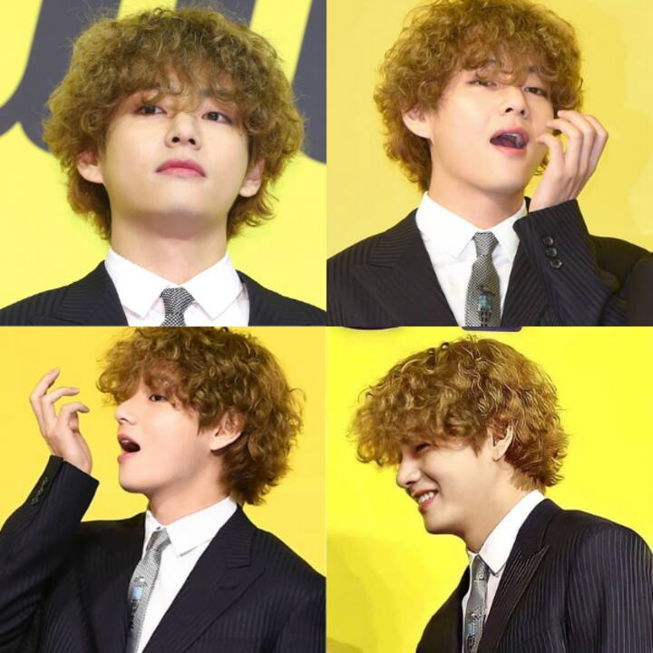 BTS’s V aka Kim Taehyung debuts permed hair at BUTTER’s press con and ...