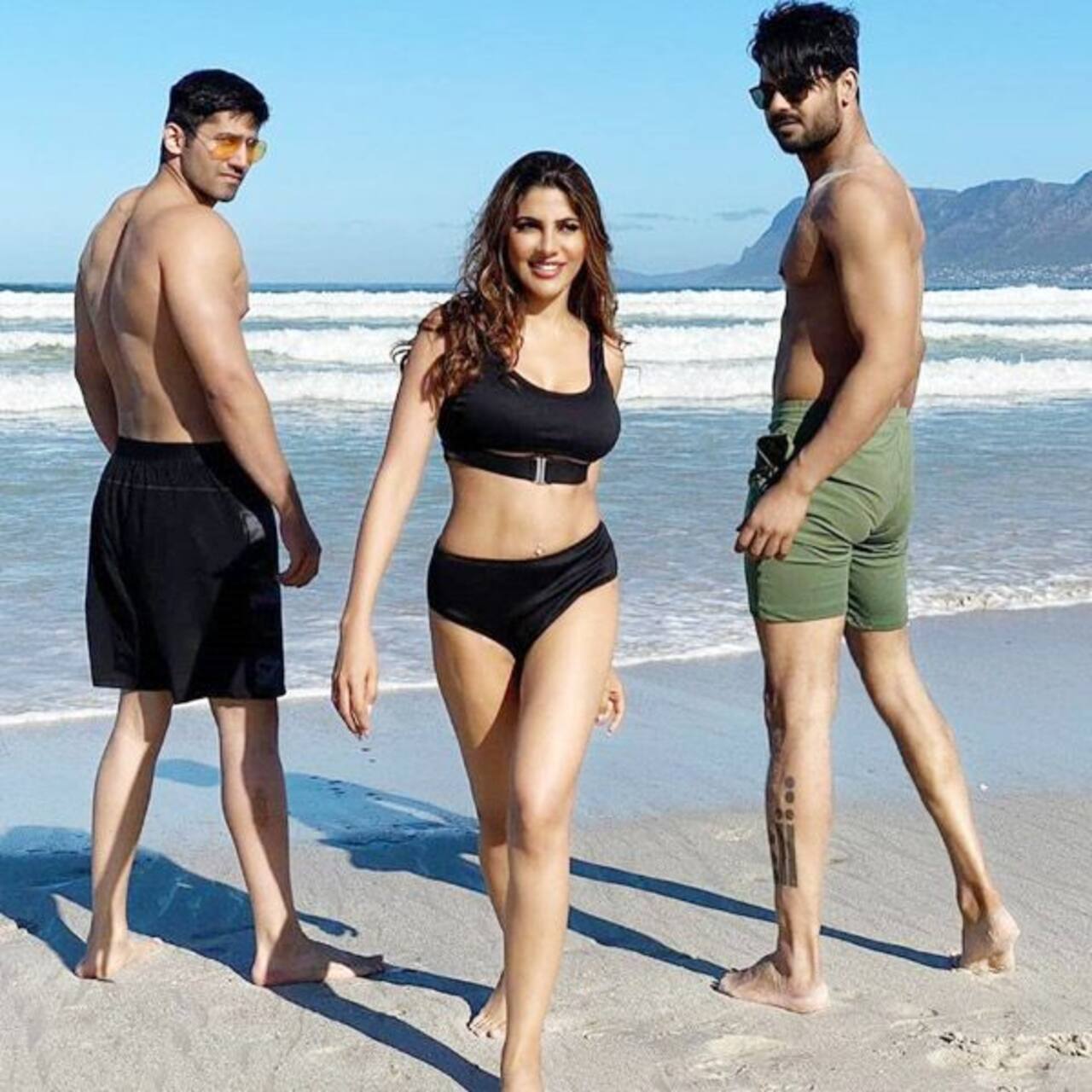 Khatron Ke Khiladi 11: Nikki Tamboli sizzles in a black bikini while Varun Sood and Vishal ...