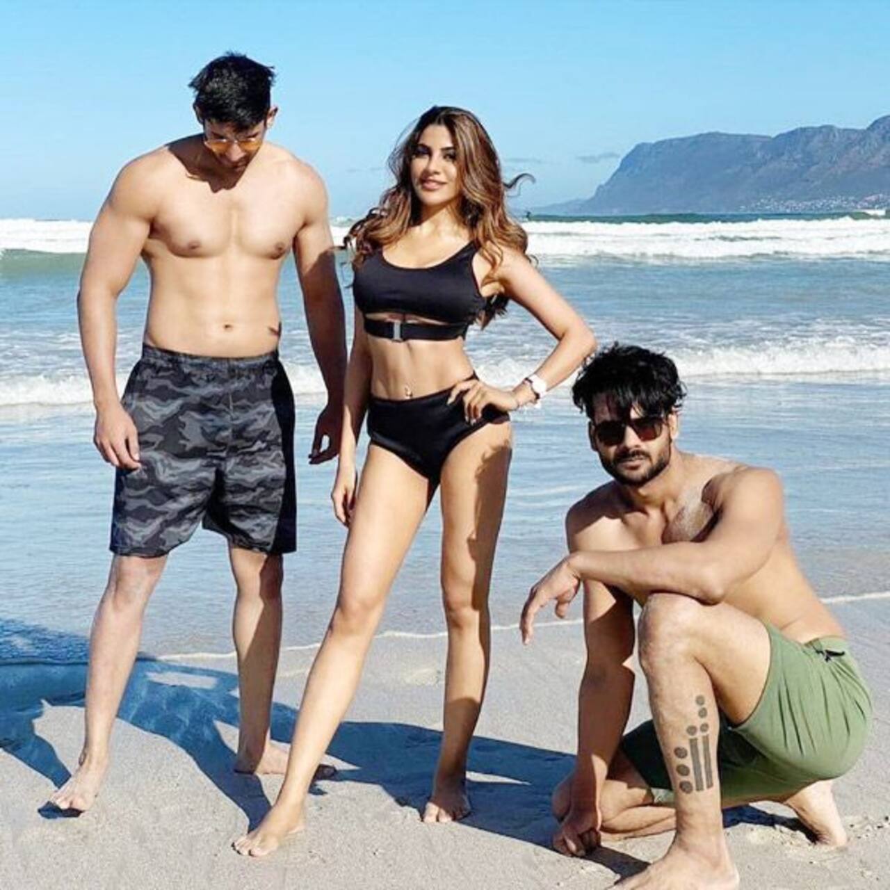 Khatron Ke Khiladi 11: Nikki Tamboli sizzles in a black bikini while Varun Sood and Vishal ...