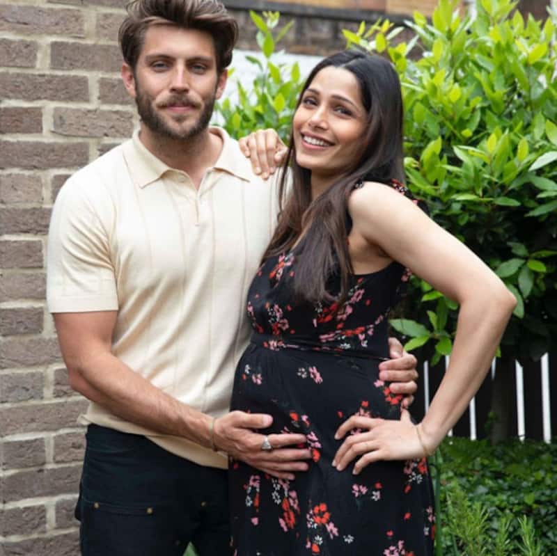 Freida Pinto flaunts her baby bump as she announces first child with ...