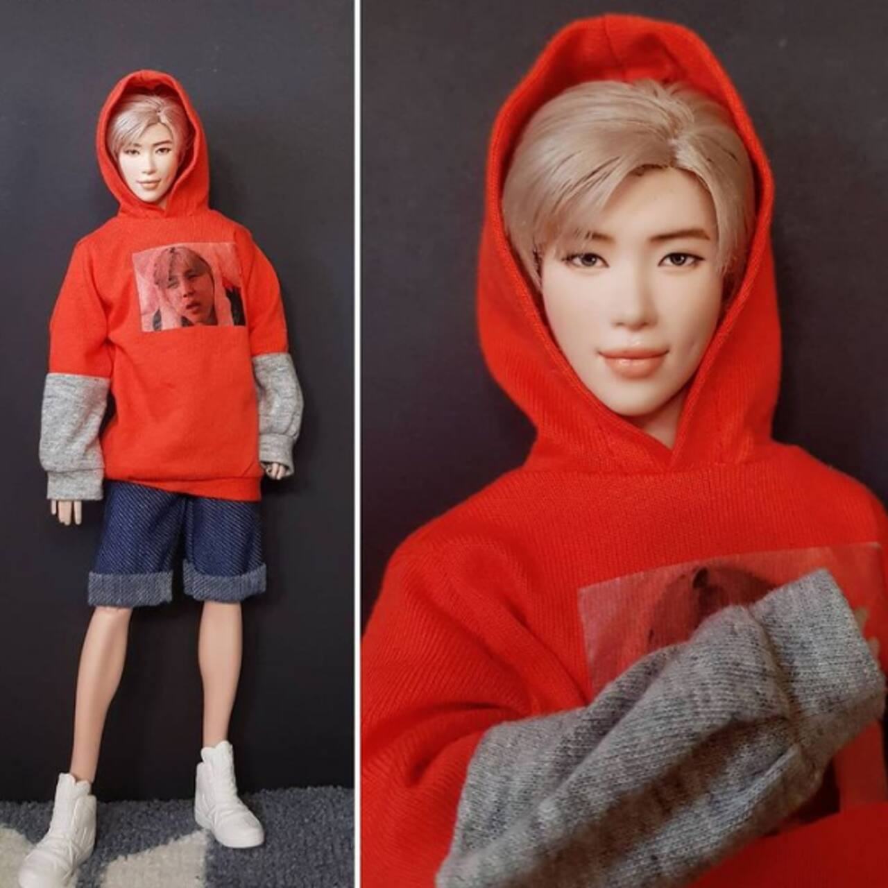 BTS' RM aka Kim Namjoon's Mattel Doll version has dimples that are as ...