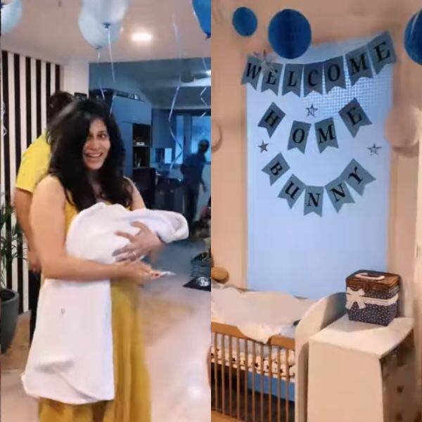 Kishwer Merchant and her newborn get a grand welcome at home by Suyyash ...