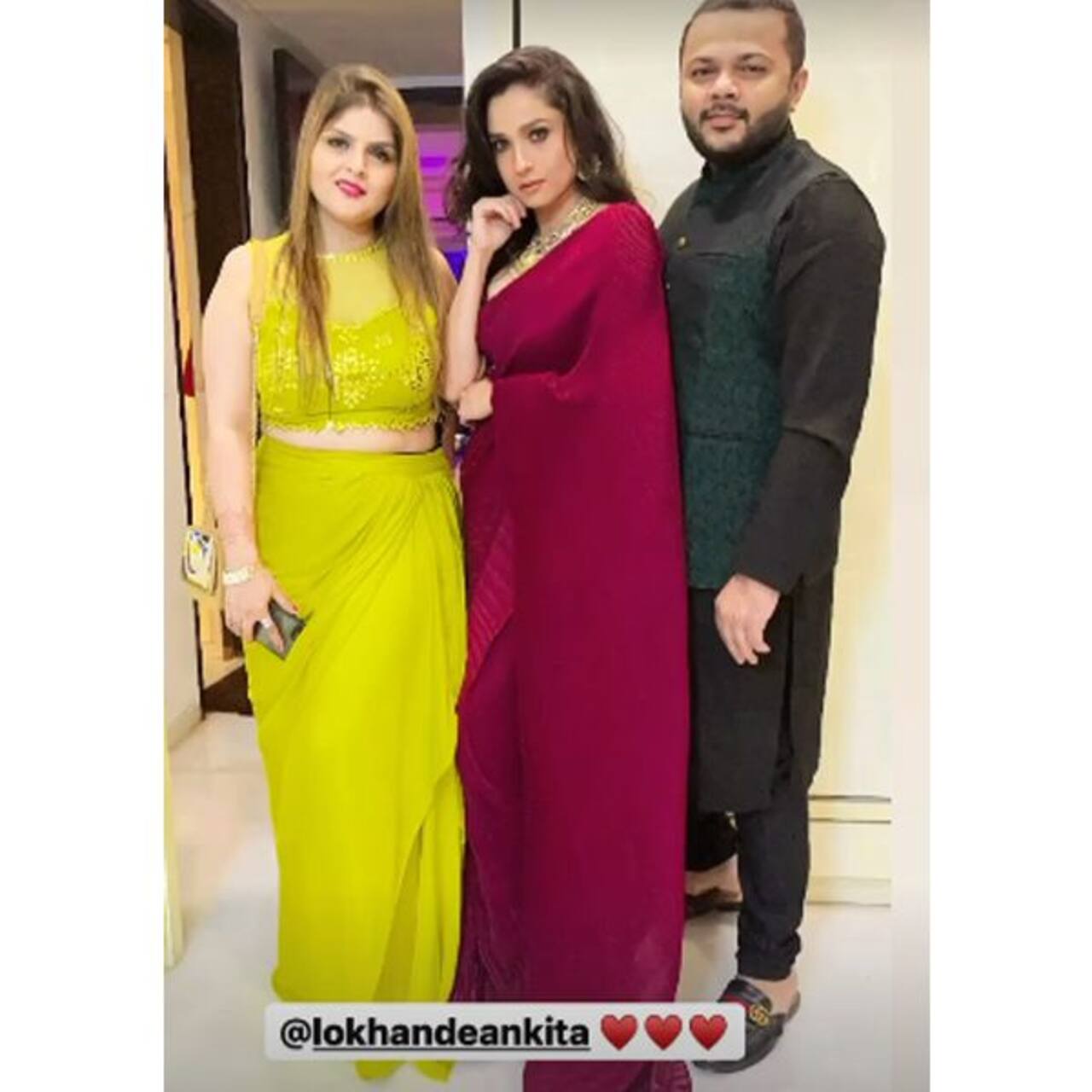 Ankita Lokhande shares a lip-lock with boyfriend Vicky Jain at a Diwali ...