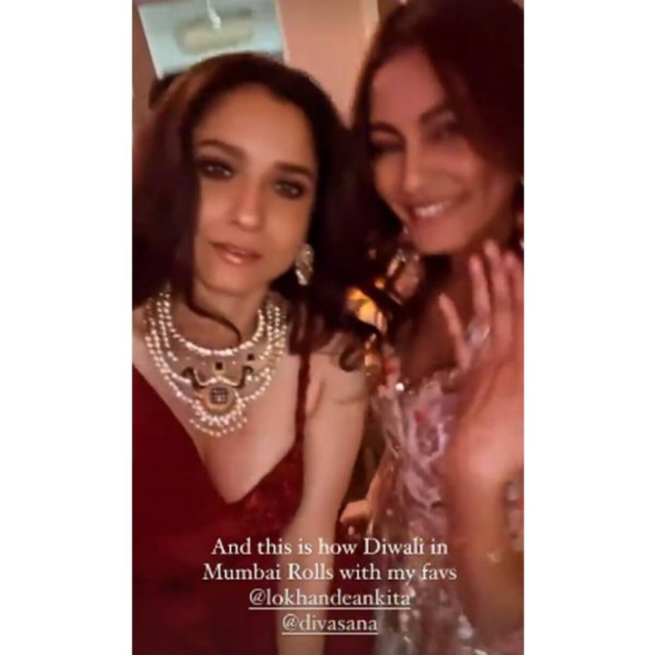 Ankita Lokhande shares a lip-lock with boyfriend Vicky Jain at a Diwali ...