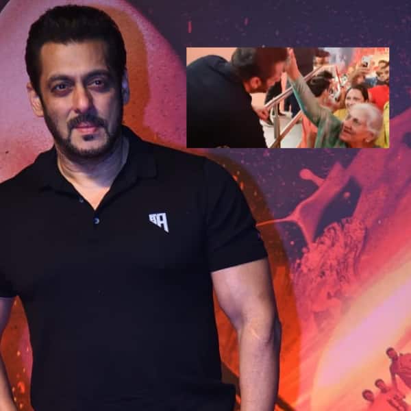 Antim special screening: Salman Khan seeks blessings from an elderly ...