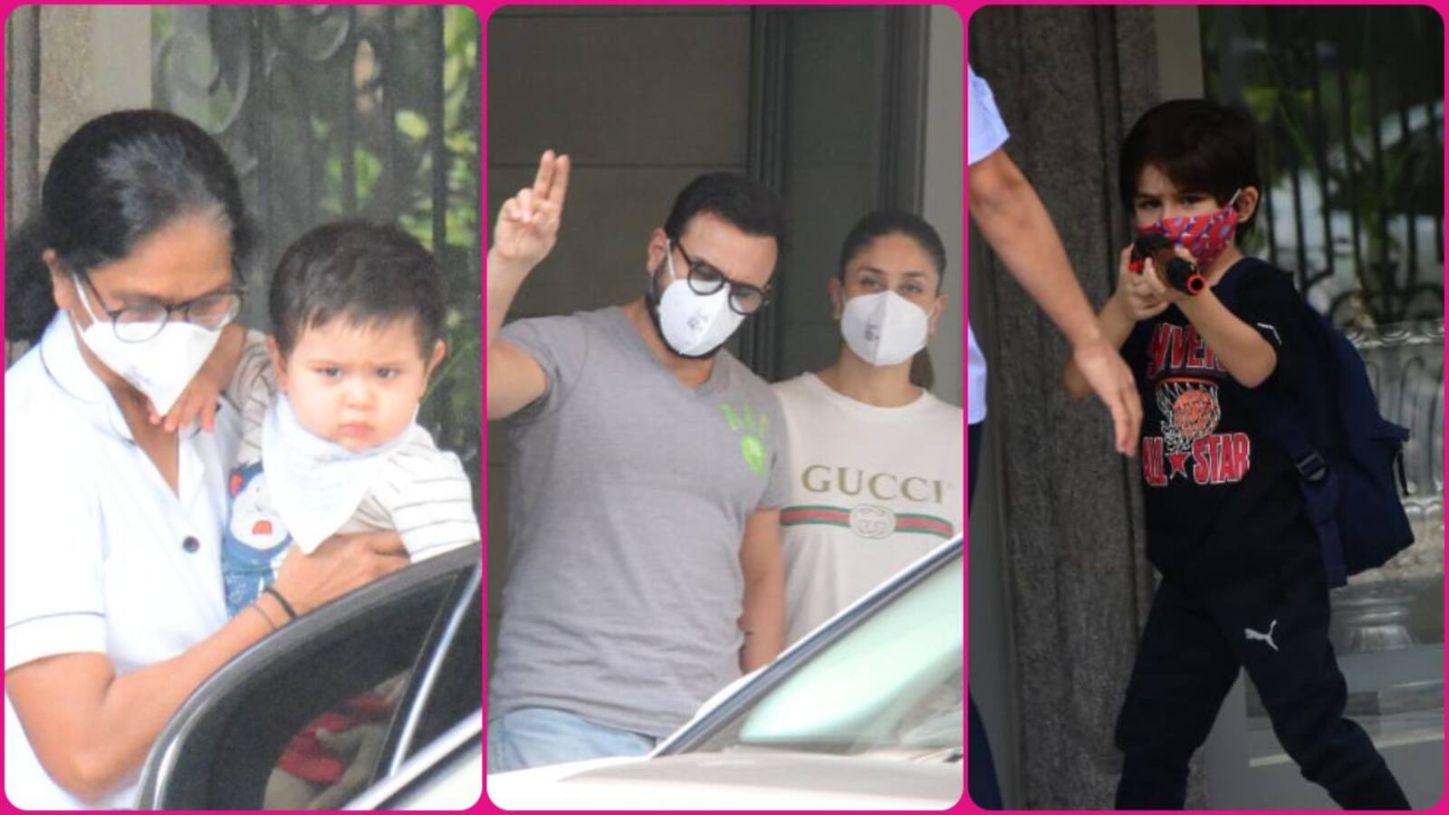 कैमरे को टुकुर-टुकुर देखने लगा Kareena Kapoor का दुलारा Jeh Ali Khan ...