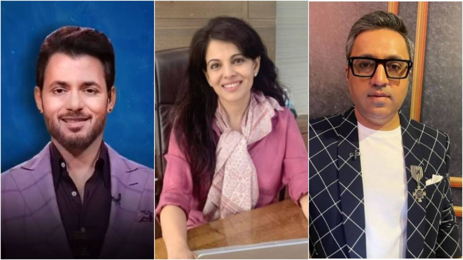 Shark Tank India judges Anupam Mittal, Ashneer Grover, Ghazal Alagh and ...