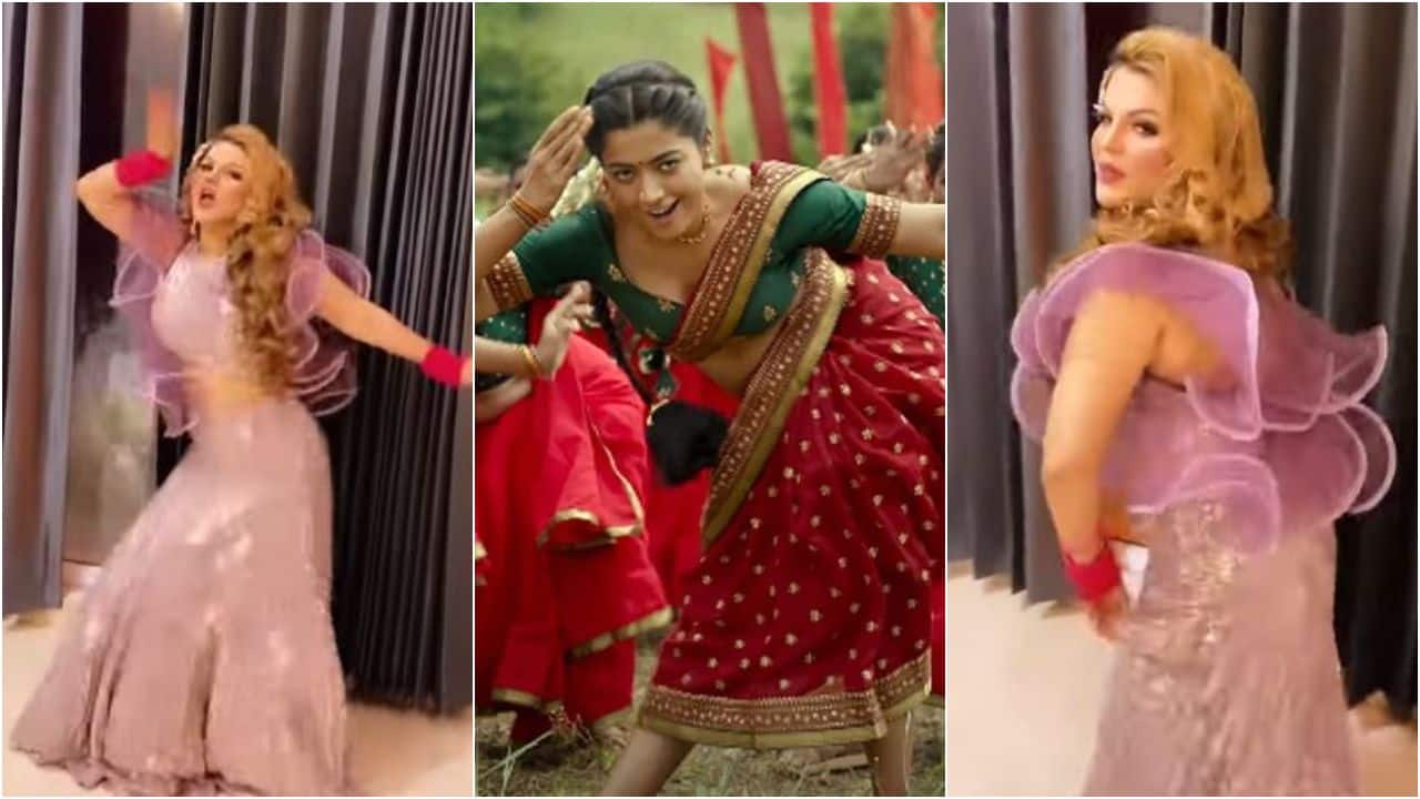 Pushpa: Rakhi Sawant dances to Rashmika Mandanna’s Saami; impresses ...