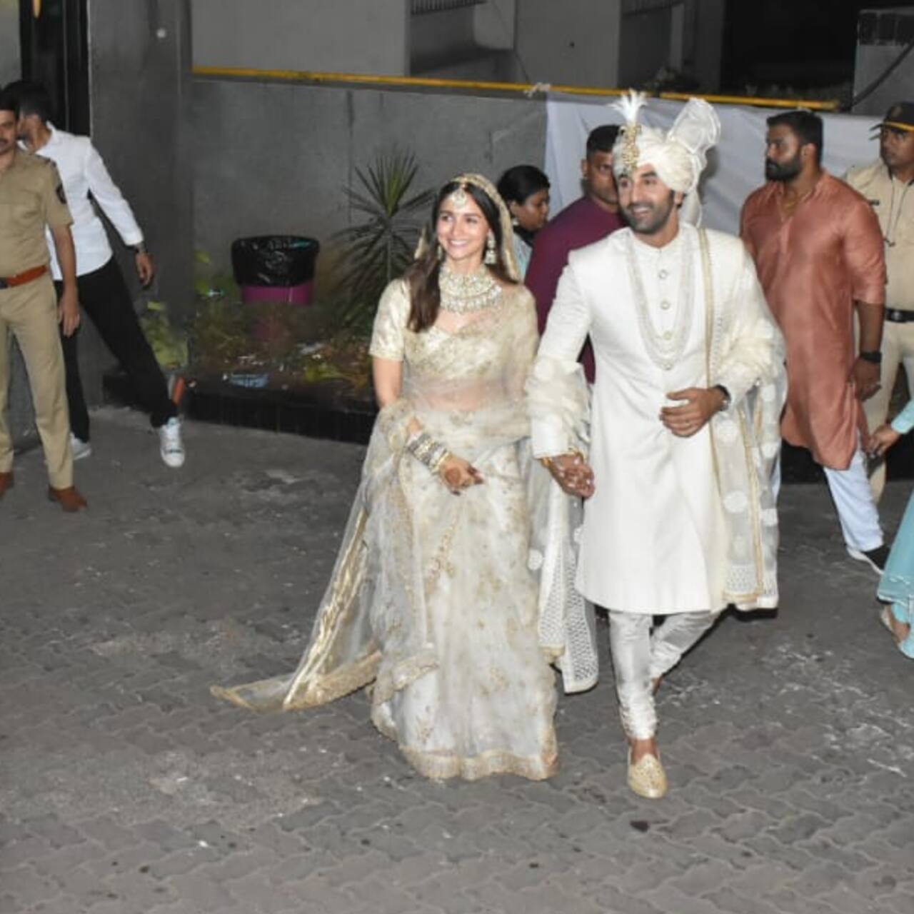 Ranbir Kapoor and Alia Bhatt can't stop blushing as they make their ...