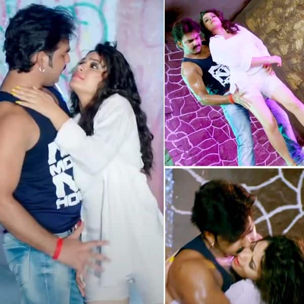 Pawan Singh Kisses Nidhi Jha In Baraf Ke Pani Bhojpuri Song Watch Viral